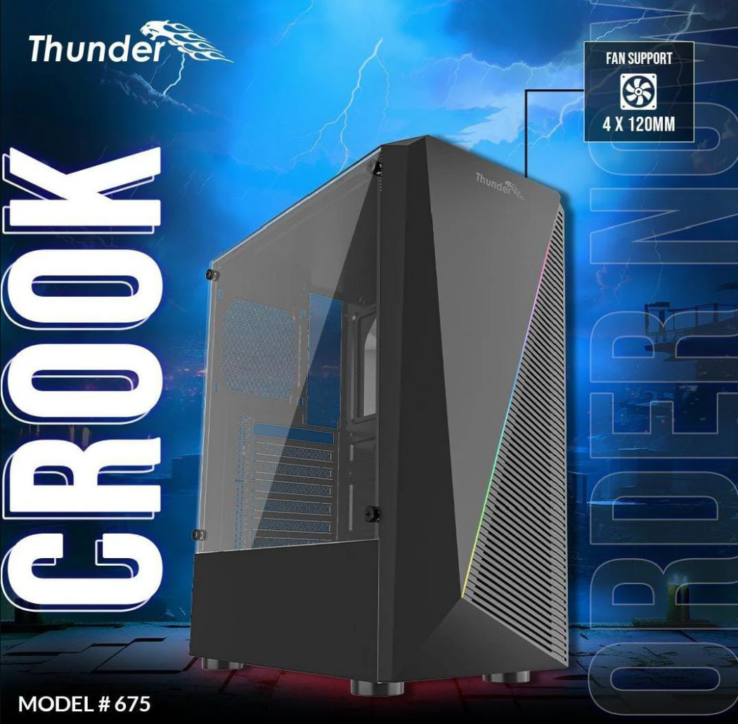 Thunder Crook Case Without Fans - Custom PC Build Pakistan