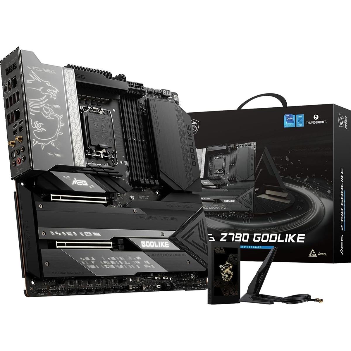 MSI MEG Z790 Godlike DDR5 Intel 12/13/14th Gen E-ATX Gaming Motherboard ...